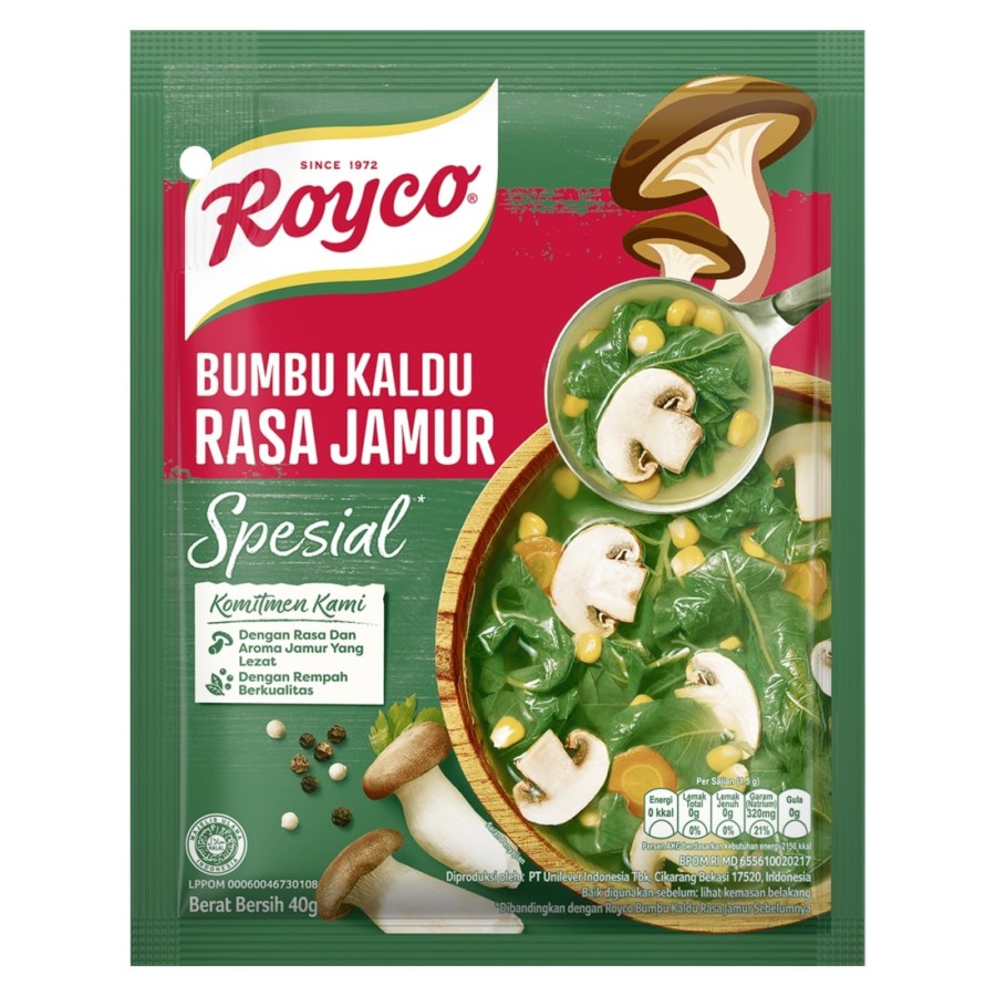 Jual Royco Bumbu Kaldu Jamur 40gr / Royco Kaldu Jamur Spesial 40 gr ...