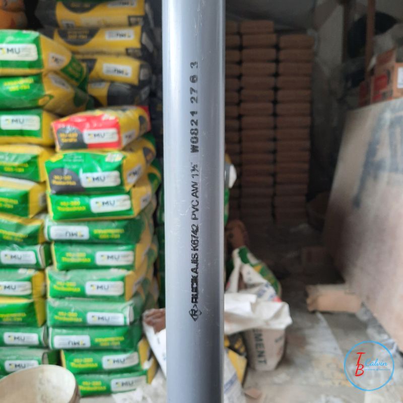 Jual Pipa PVC 1 1/2 inch RUCIKA WAVIN JIS (AW) per batang | Shopee ...