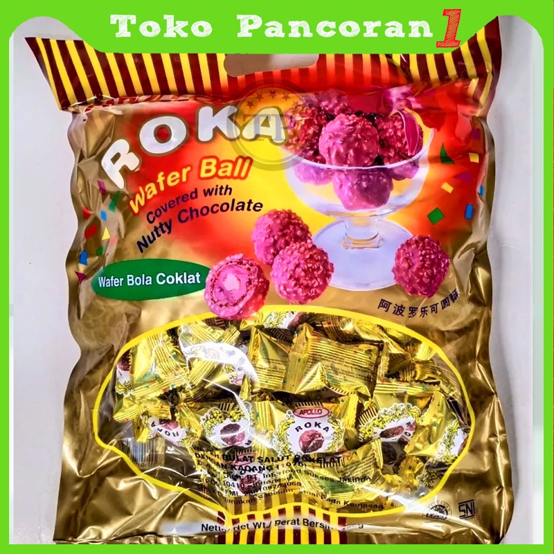Jual Apollo Roka Chocolate Refill Wafer Ball / Roka Coklat 50pcs | Shopee Indonesia