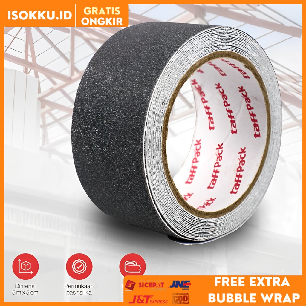 Jual Lakban Anti Slip Lakban Lantai Anti Licin Lakban Safety Grip Ukuran 5m x 5cm 5m x 2.5m ...