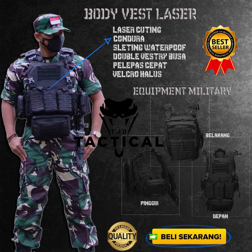 Jual PROMO!!! Rompi Body Vest Tactical Body Vest Tactical Rompi Body ...
