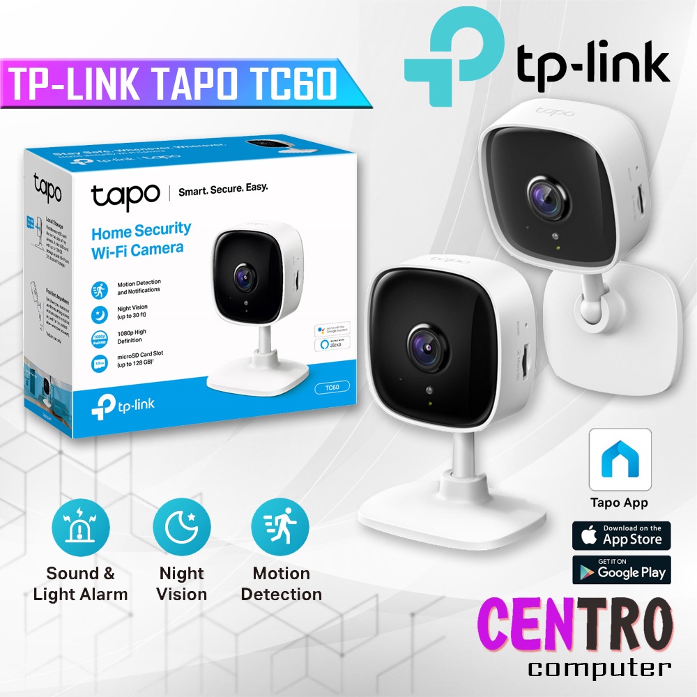 Jual TPLink TAPO TC60 Home Security Wi-Fi Camera - TP-LINK TAPO TC60 | Shopee Indonesia