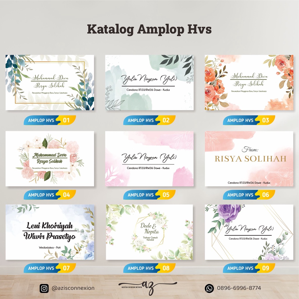 Jual AMPLOP KONDANGAN / AMPLOP WEDDING / AMPLOP CUSTOM NAMA DESIGN ...