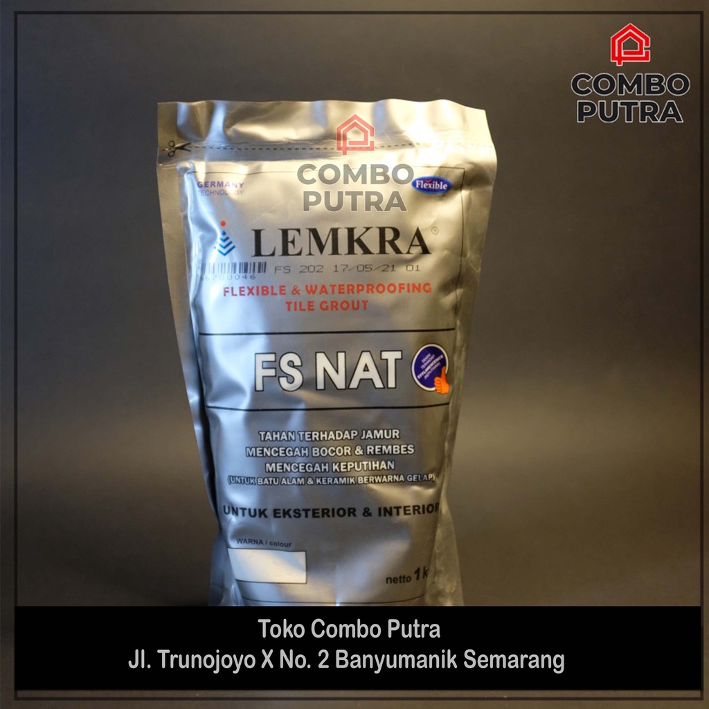 Jual Nat Keramik Lemkra 1kg FS 202 Natural White | Shopee Indonesia