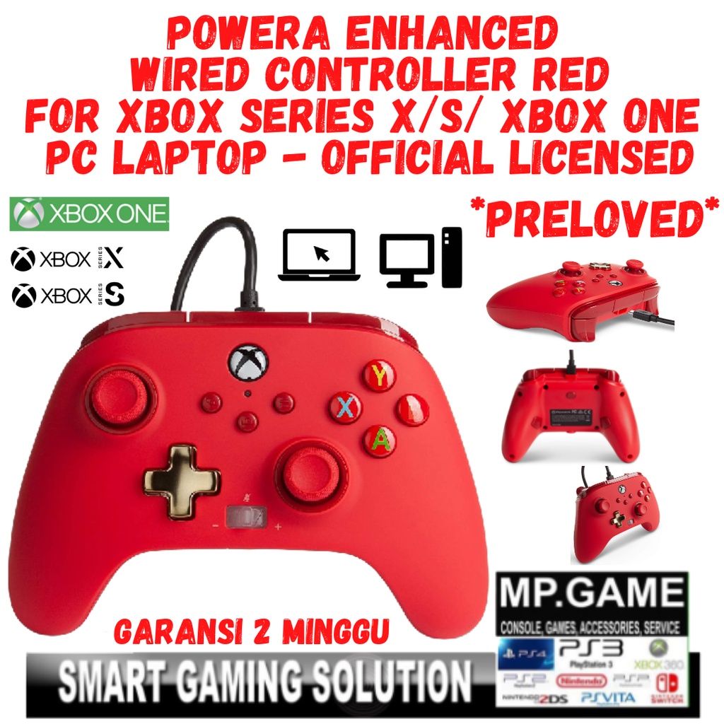 Jual PowerA Enhanced Wired Controller RED Xbox Series X/S/ Xbox One PC ... Jual PowerA Enhanced Wired Controller RED Xbox Series X/S/ Xbox One PC ...