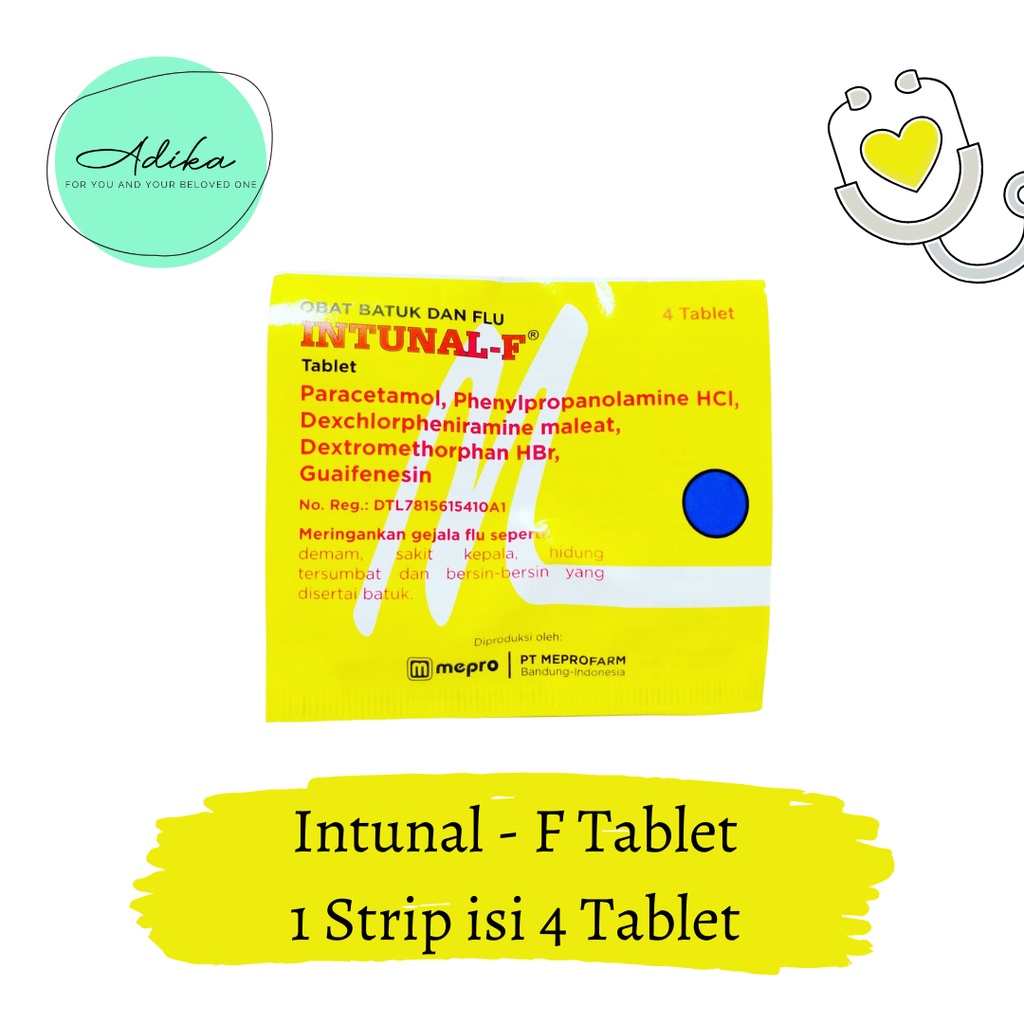 Jual Intunal-F Tablet 1 Strip 4 Tablet | Shopee Indonesia