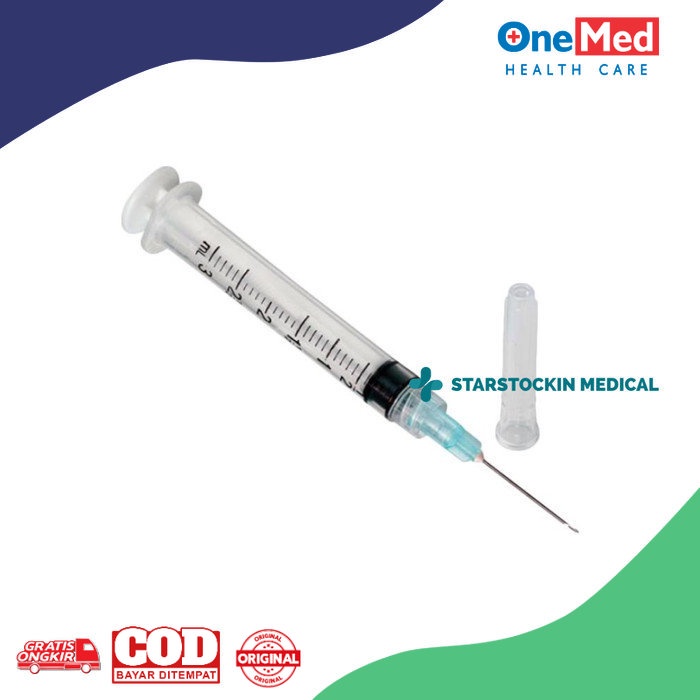 Jual Spoit 3 ml cc Onemed Spuit Disposable Syringe Satuan Pcs | Shopee ...