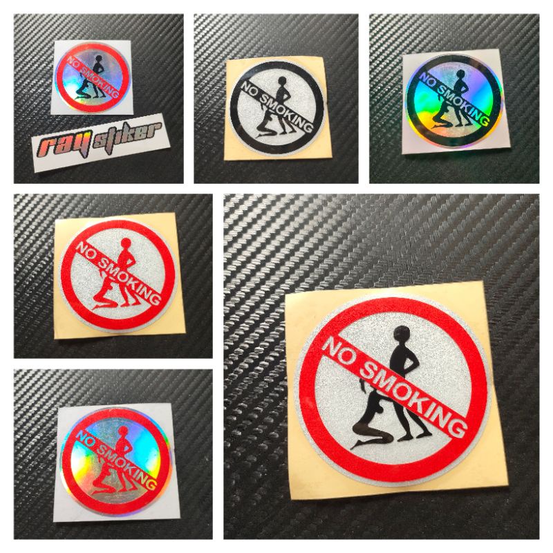 Jual STIKER CUTTING GAMBAR LUCU DILARANG MEROKOK | Shopee Indonesia