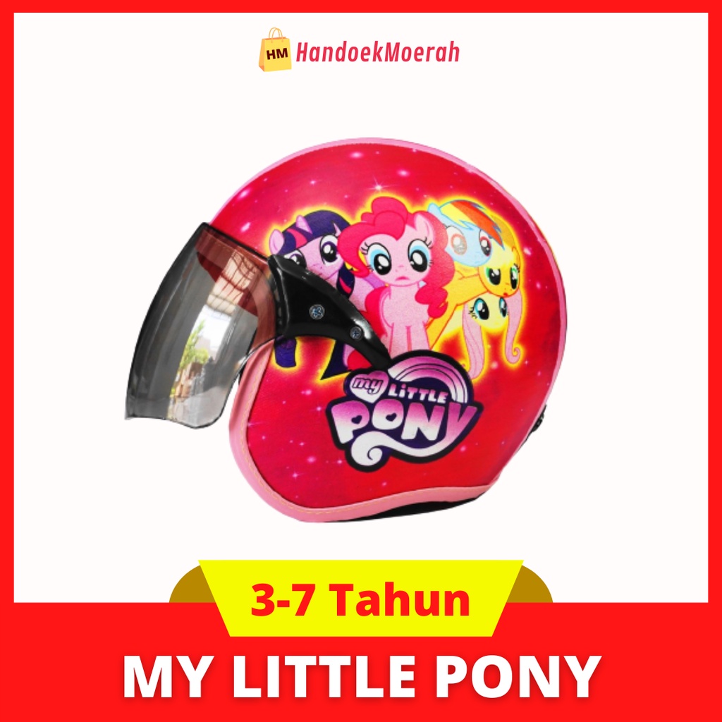 Jual Helm Anak HALF FACE LITTLE PONY Murah / Helmet Non SNI / Helm ...