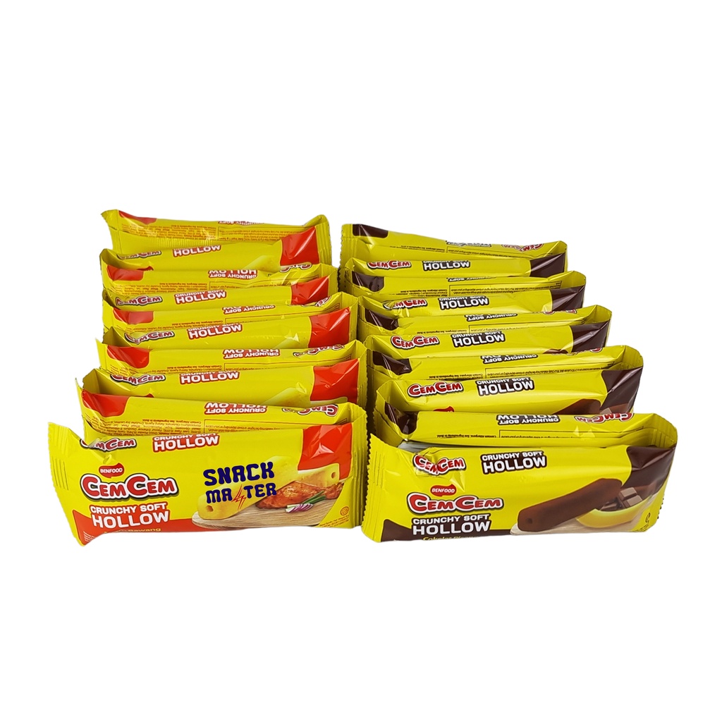 Jual CEMCEM Crunchy Soft Hollow Snack Ekstrudat Renceng - Netto 10 bks ...