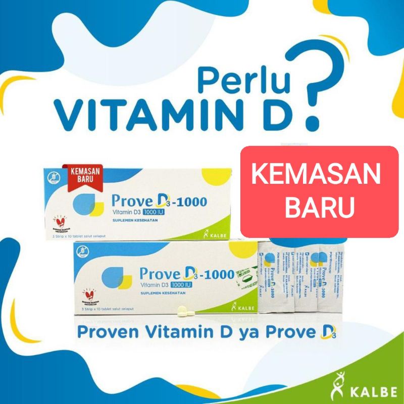 Jual Prove D3 1000 iu Kalbe vitamin D | Shopee Indonesia