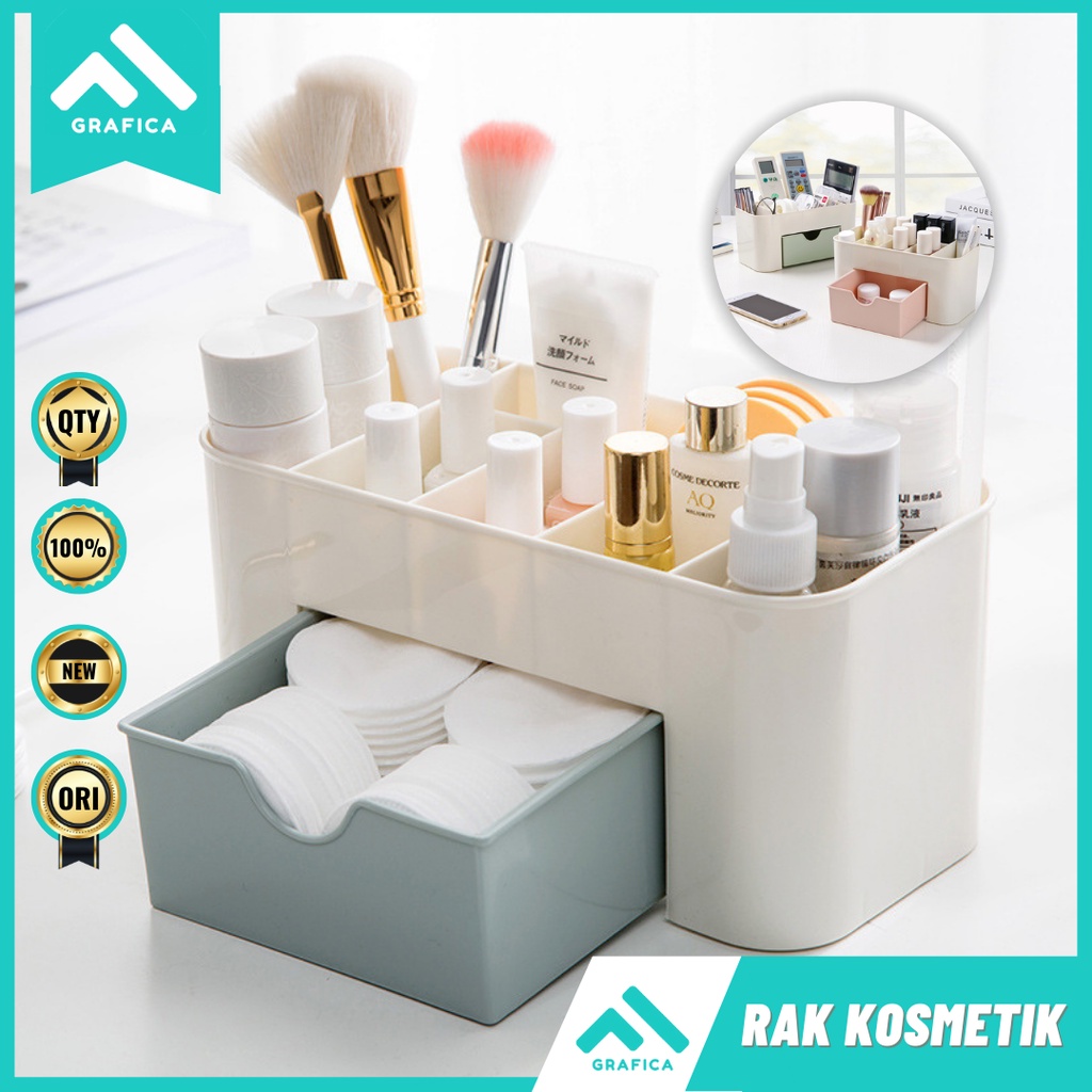 Jual RAK TEMPAT MAKE UP STORAGE ORGANIZER PENYIMPANAN KOSMETIK DESKTOP ...