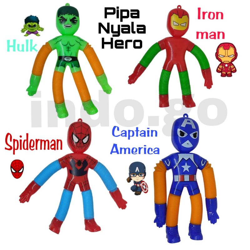 Jual Pipa LED super hero. Light up Pop pipes | Shopee Indonesia