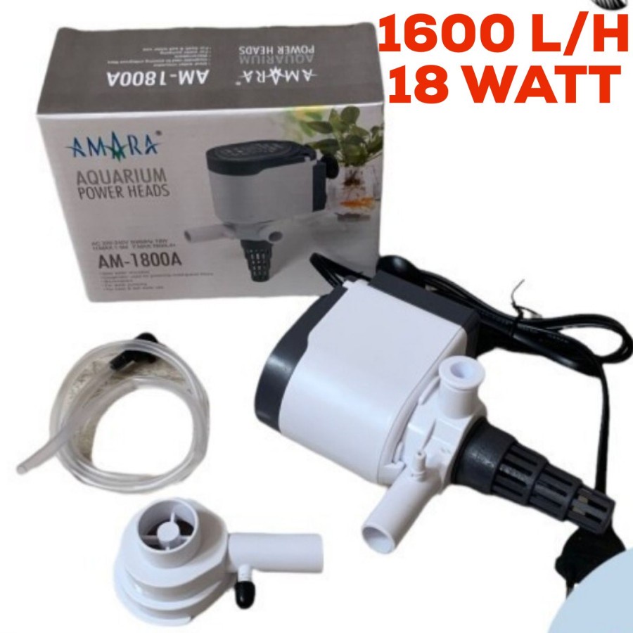 Jual POWER HEAD AQUARIUM AMARA AM 1800 A AM - 1800A POMPA AIR FILTER ...