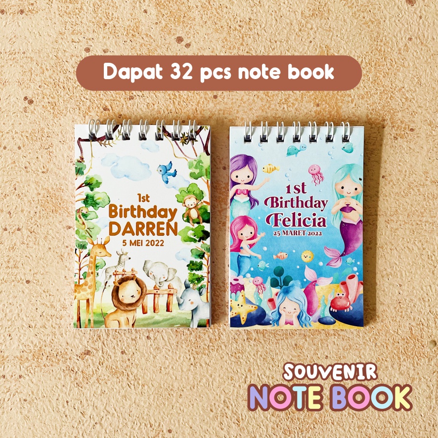 Jual Souvenir notes ulang tahun | notebook wedding engagement event ...