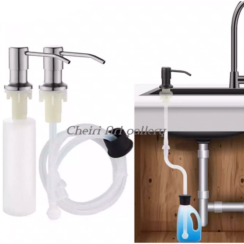 Jual Tempat sabun cair wastafel Tanam lengkap dengan selang/Stainless ...
