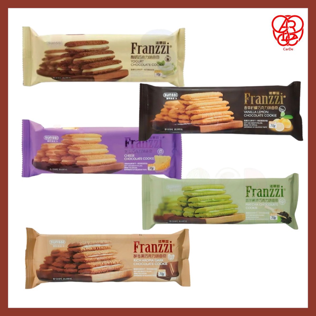 Jual Franzzi 70 g Chocolate Cookie Soft and Smooth Biskuit Cokelat 1 ...