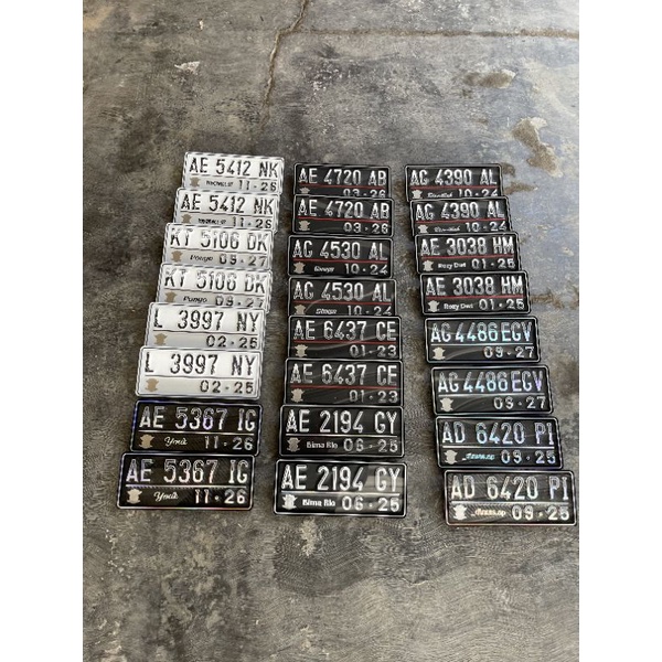 Jual Plat Nomor Motor Mika / Akrilik Variasi Standar Murah Berlogo ...
