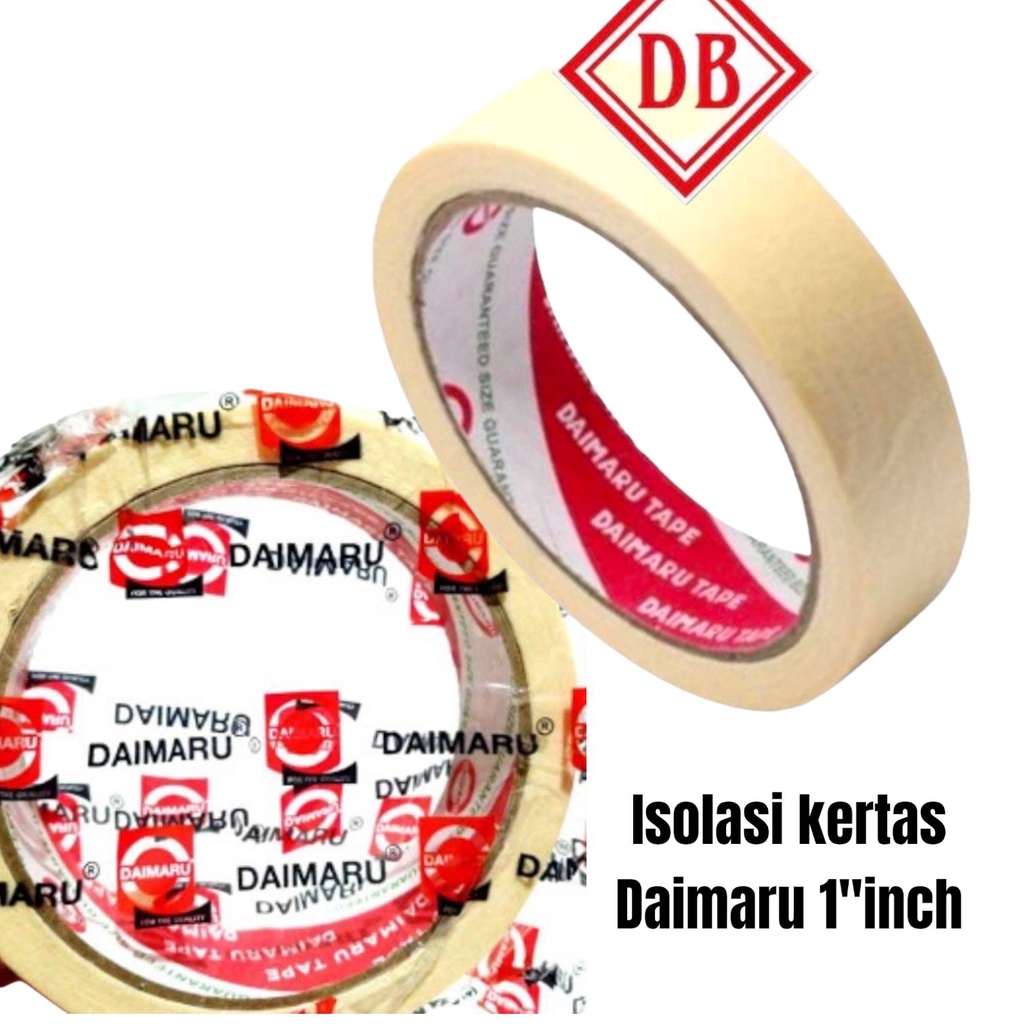 Jual LAKBAN KERTAS DAIMARU 1"inch 2CM/ISOLASI KERTAS 21m | Shopee Indonesia