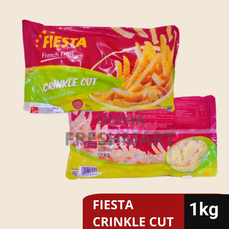 Jual FIESTA CRINKLE CUT 1KG KENTANG GORENG KERITING FRENCH FRIES ...