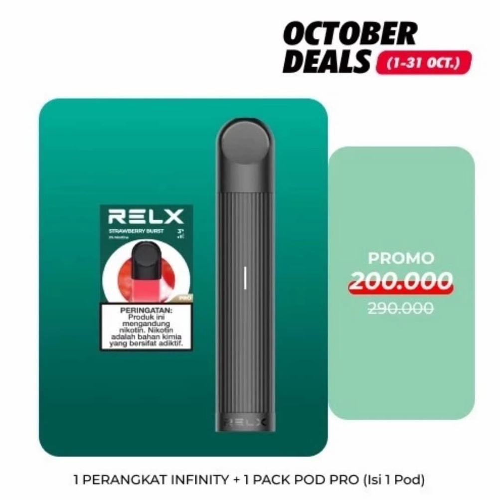 Jual RELX Bundle Essential Black Device and Pod (Isi 1 Pod) | Shopee ...
