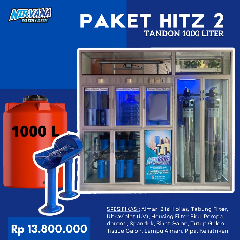 Jual PAKET HITZ 2 - TANDON 1000L | Shopee Indonesia