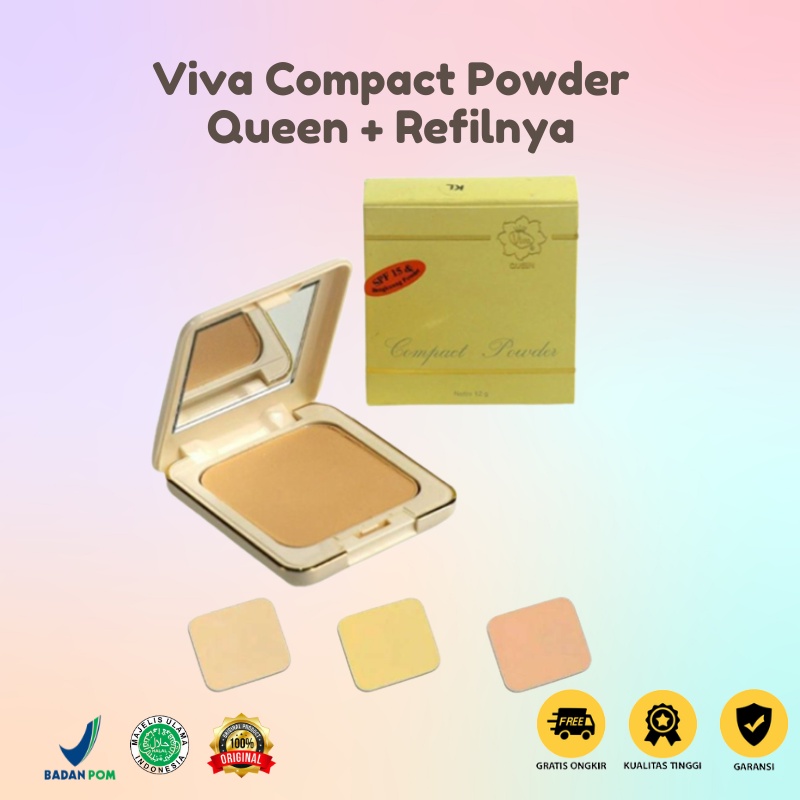 Jual Laamia Viva Queen Compact Powder dan Refill Queen Compact Powder ...