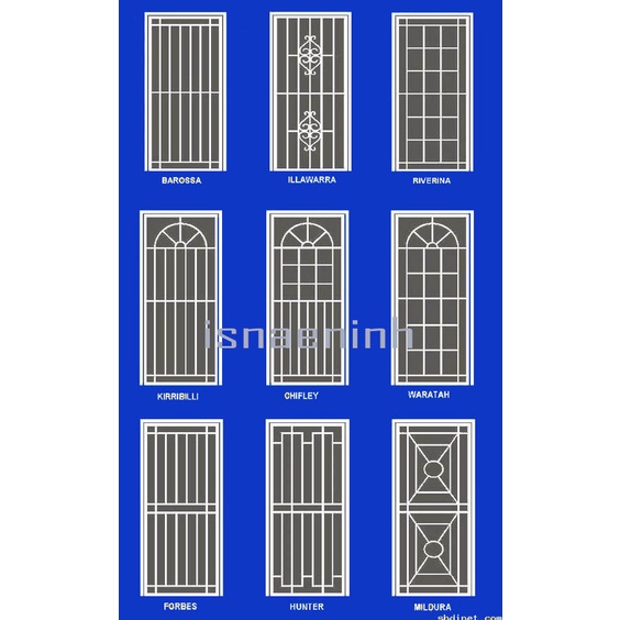 Jual Elegan Tralis Minimalis Kekinian-Desain Tralis Klasik Besi Nako ...