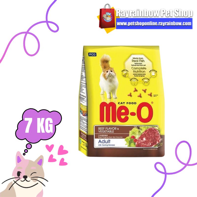 Jual Dry Food Meo Adult 7kg Freshpack - Meo 7kg Beef Flavor & Vegetable ...