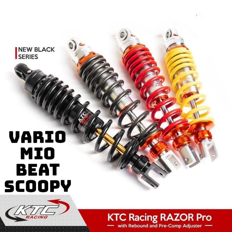 Jual shockbreaker Beat Shock KTC Racing RAZOR Pro Click Black as gold ...