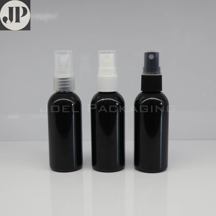 Jual BOTOL 60ML HITAM SPRAY HITAM BR PET 60 ML SPRAYER SEMPROT CLEAR ...
