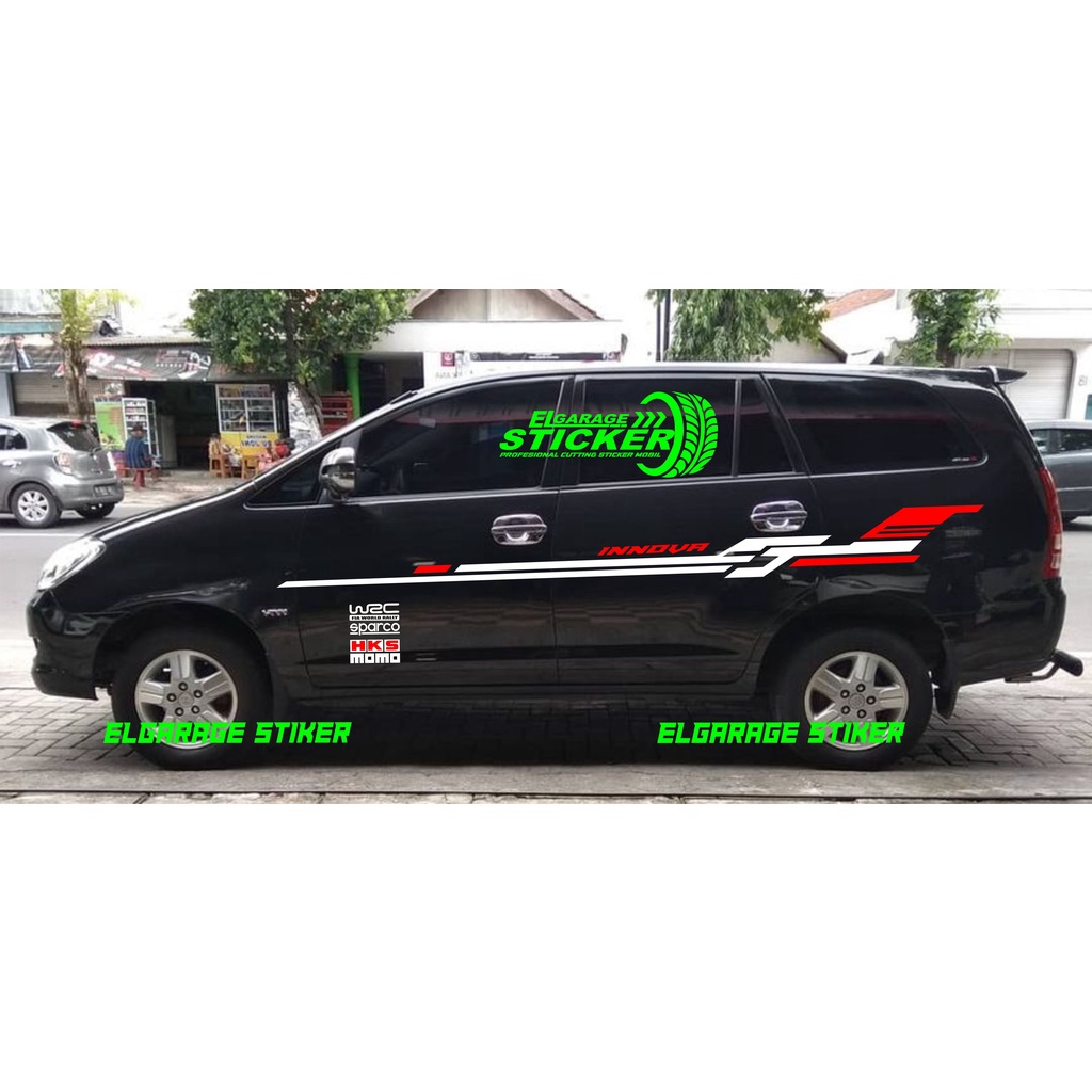 Jual Stiker mobil toyota innova stiker body samping mobil innova stiker ...