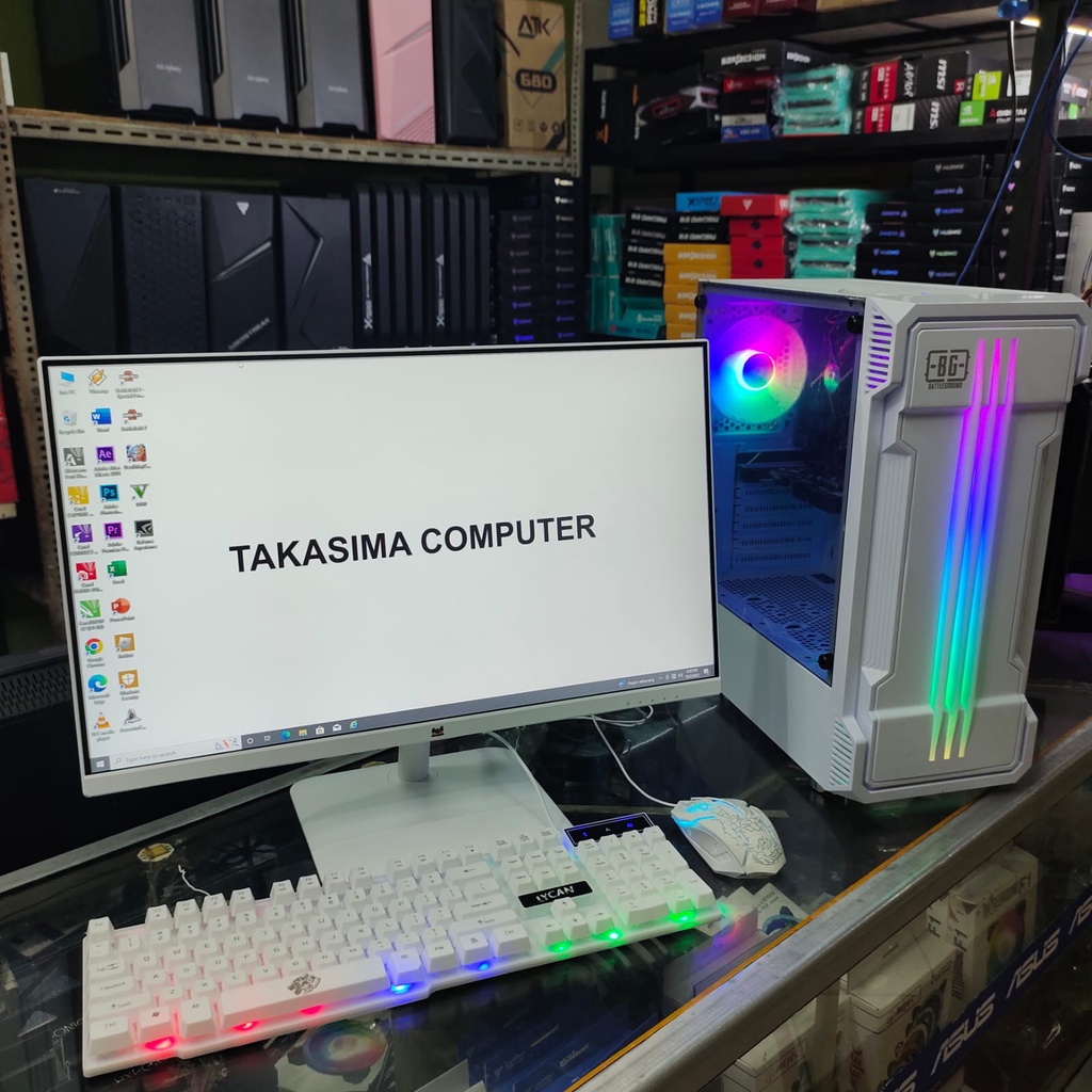 Jual Pc gaming core i7 ram 8gb vga 4 gb led 24 inci full set siap ...
