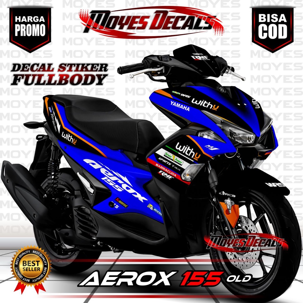 Jual Decal Sticker Aerox Old 155 Fullbody / Striping Stiker Yamaha ...