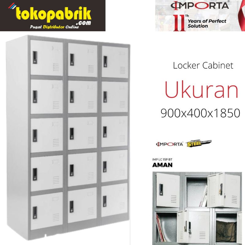 Jual Locker Cabinet - Lemari Loker Besi 9 Pintu - Loker Besi 15 Pintu ...