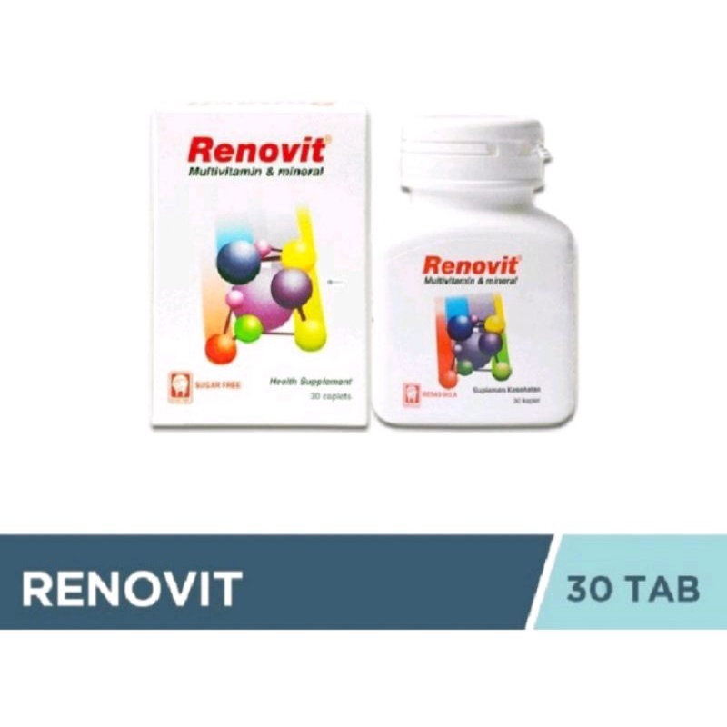 Jual Renovit Multivitamin 30 Kaplet | Shopee Indonesia
