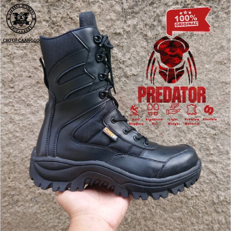 Jual sepatu pdl sepatu pdl tni polisi security model predator black ...