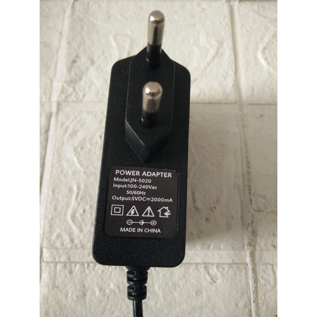 Jual POWER ADAPTER 5VDC 2000mA model:JN-5020 Jek DC 5.5mm X 2.1mm - 2 ...