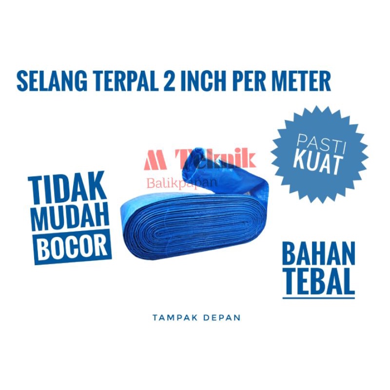 Jual Selang terpal buang air 2 inch sunny hose pompa alkon 2" per meter ...