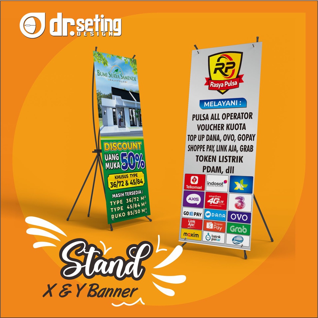 Jual CETAK X BANNER / Y BANNER / STAND BANNER / STANDING BANNER MURAH / X BANNER WISUDA ...
