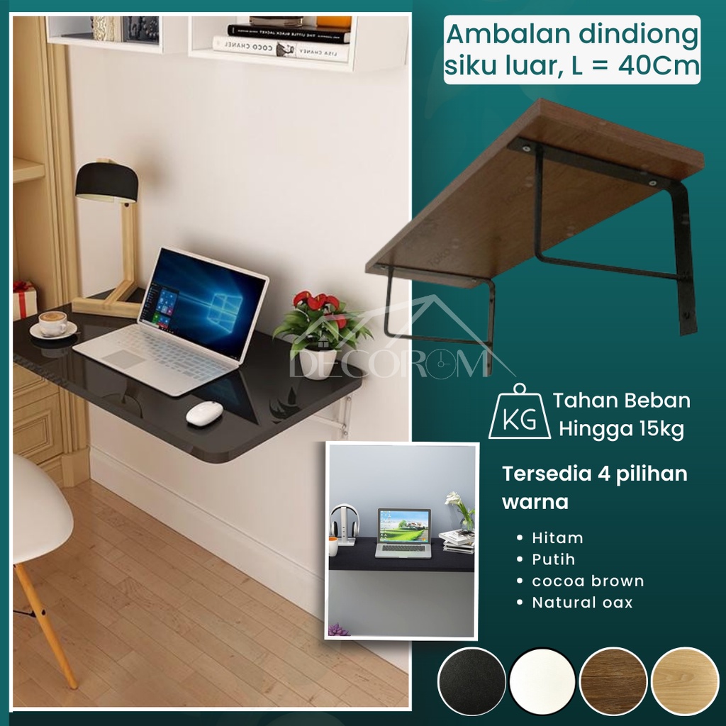 Jual Rak Dinding Minimalis Ambalan SIKU BESI Hiasan Papan Hambalan Kayu ...
