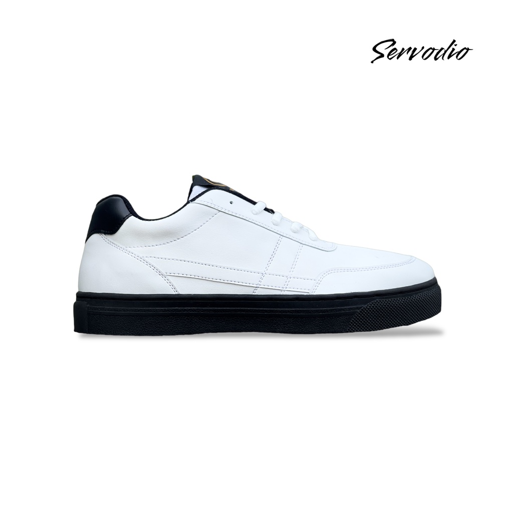 Jual Servodio 37-44 White Sepatu Sneakers Casual Pria Wanita SVD02 | Al ...