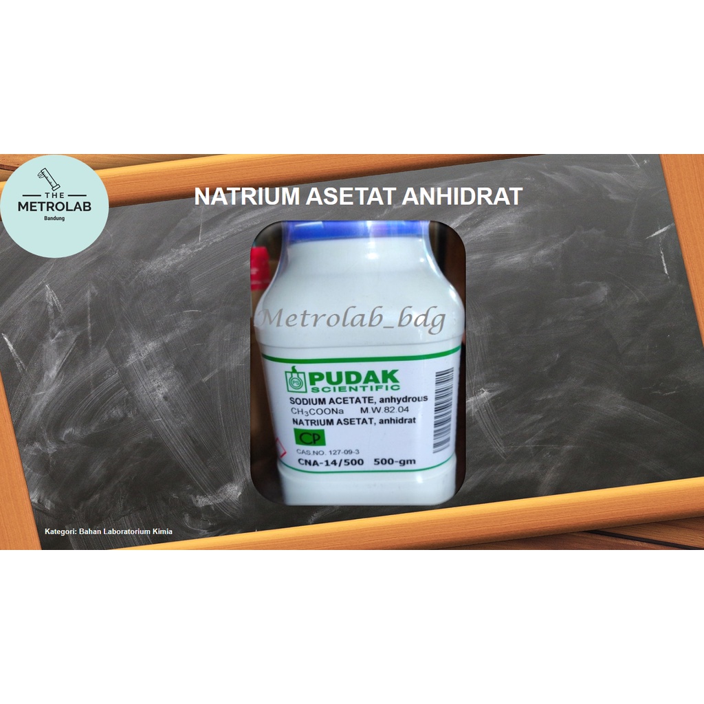 Jual Natrium Asetat Anhidrat | Sodium Acetate Anhydrous | CH3COONa 500 gram | Shopee Indonesia