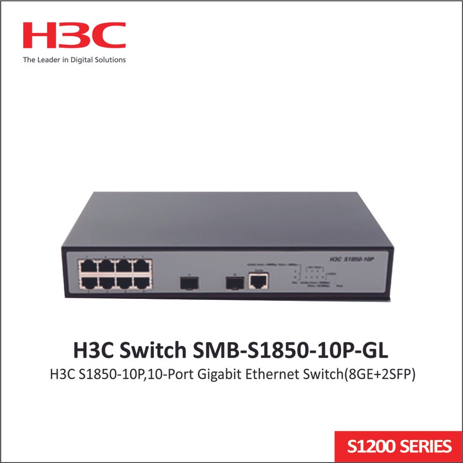 Jual H3c Router S1850 Ethernet Switch 10port With 8ge 2sfp Shopee Indonesia