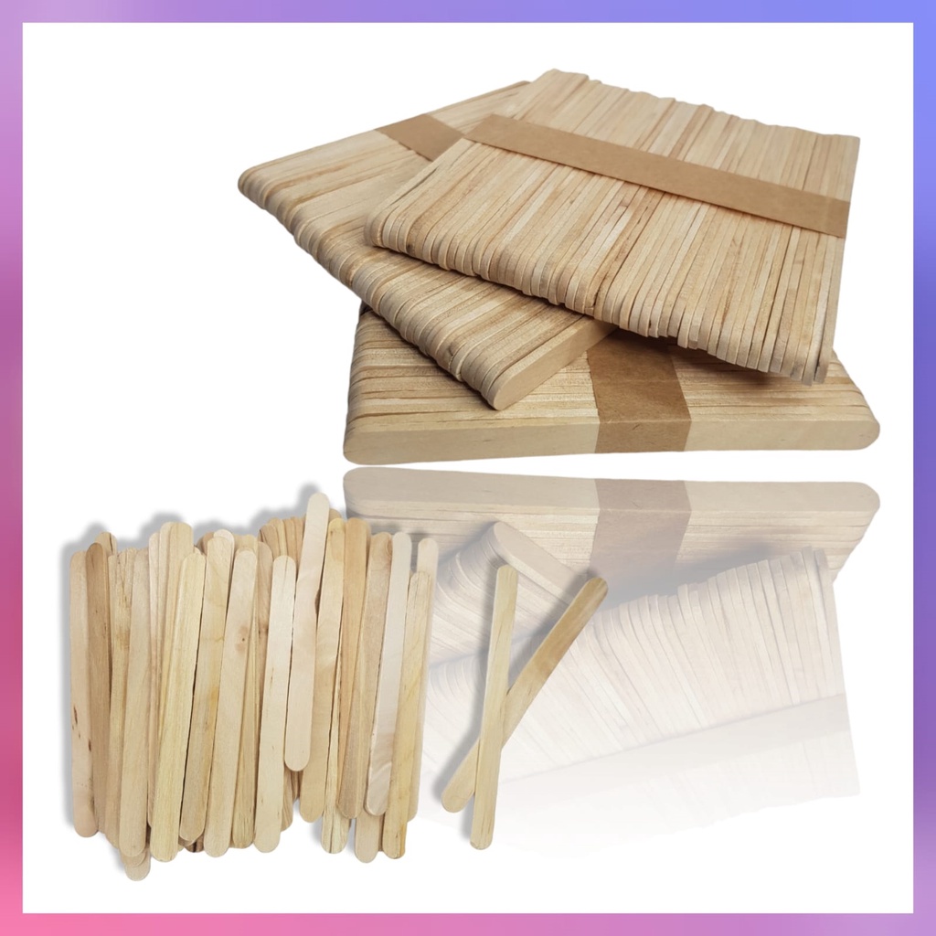 Jual Stick Kayu Ice Cream (Bahan Kayu) / Stik Kayu Es krim | Shopee ...