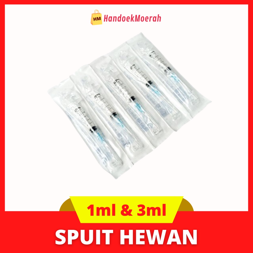 Jual Spuit Untuk Hewan / Spuit 1 ML/Spuit 3 ML | Shopee Indonesia