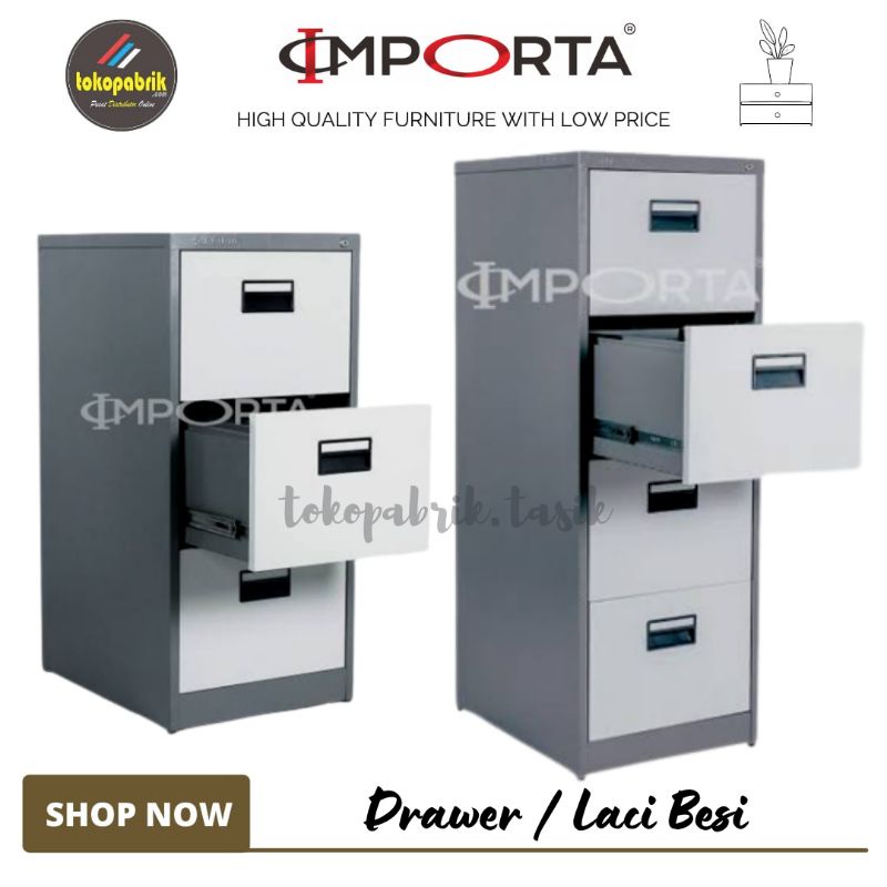 Jual Laci Besi Importa Minimalis Filling Cabinet 4 Susun Drawer Besi ...