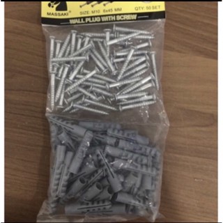 Jual M10 KOMPLIT sekrup baut MASAKI + plastik pvc tembok baja ringan ...