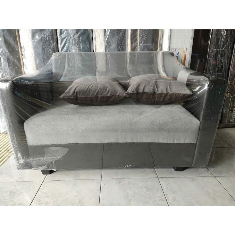 Jual Sofa 2 Seaters free bantal sofa Minimalis Modern | Shopee Indonesia