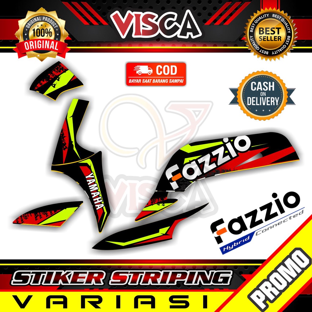 Jual Sriker Striping Fazio 2022 - Stiker Motor Fazzio - Striping Fazzio - Stiker Fazzio Racing ...